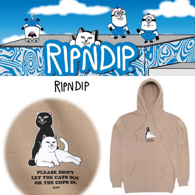 RIPNDIP Keep The Cats In Hoodie 20547 有限会社 スコール 問屋・仕入れ・卸・卸売の専門【仕入れならNETSEA】