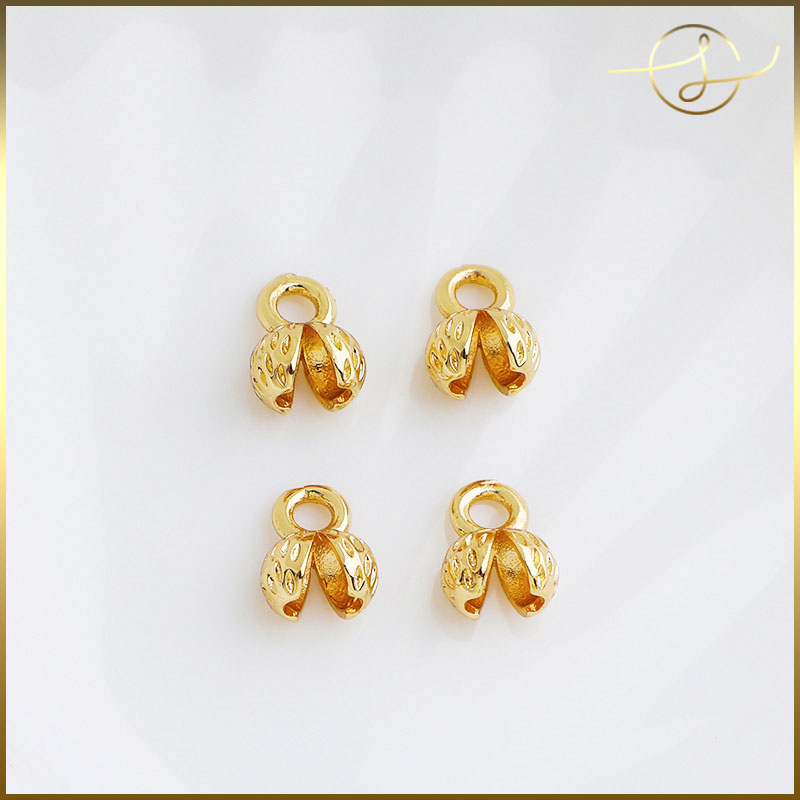 蕾 チャーム ボールチップ カン付き 端処理 エンドパーツ 14Kメッキ DIYパーツ 手芸 基礎金具 | 卸売・ 問屋・仕入れの専門サイト【NETSEA】