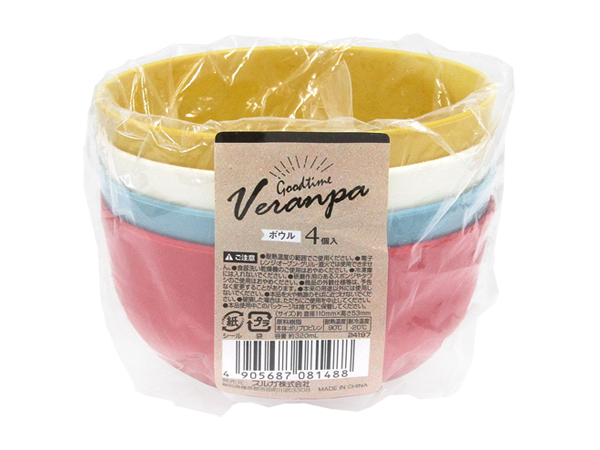 VERANPA ボウル 4P 株式会社ニッパン | 卸売・ 問屋・仕入れの専門サイト【NETSEA】