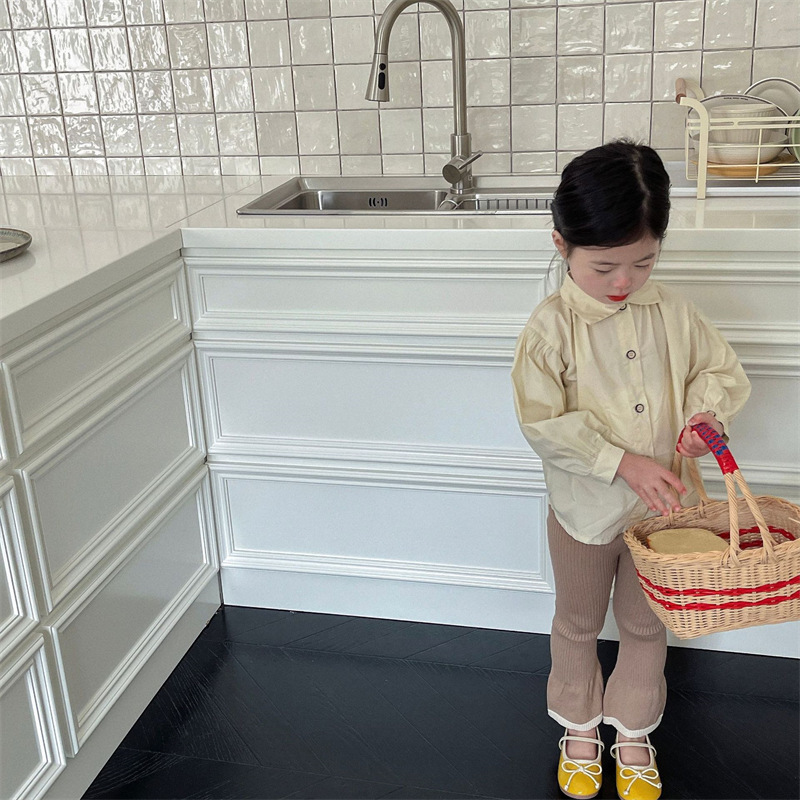 2023年春新作★子供服★女の子 折り襟 トップス 長袖 Tシャツ ★80cm-130cm Lateru_Baby 問屋・仕入れ・卸・卸売の専門【仕入れならNETSEA】