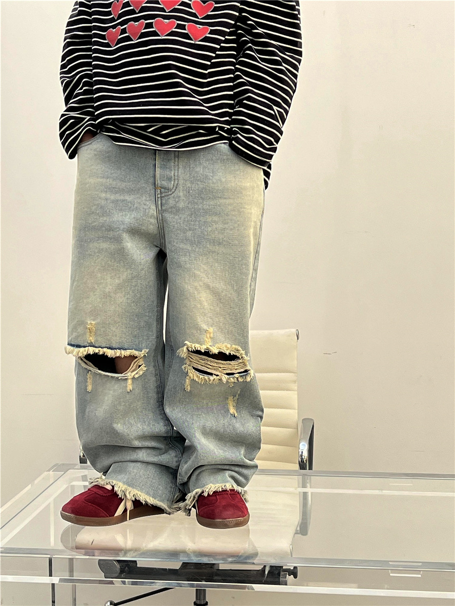 2024春秋新作 キッズ服 中大童 韓国風子供服 デニム 子供ズボン ロングパンツ ジーンズ LENA | 卸売・ 問屋・仕入れの専門サイト【NETSEA】