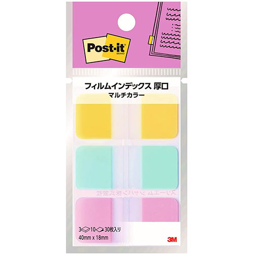 3M Post-it ポストイット フィルムインデックス 厚口 マルチカラー5 3M-68 株式会社 アッシー | 卸売・ 問屋・仕入れの専門サイト【NETSEA】