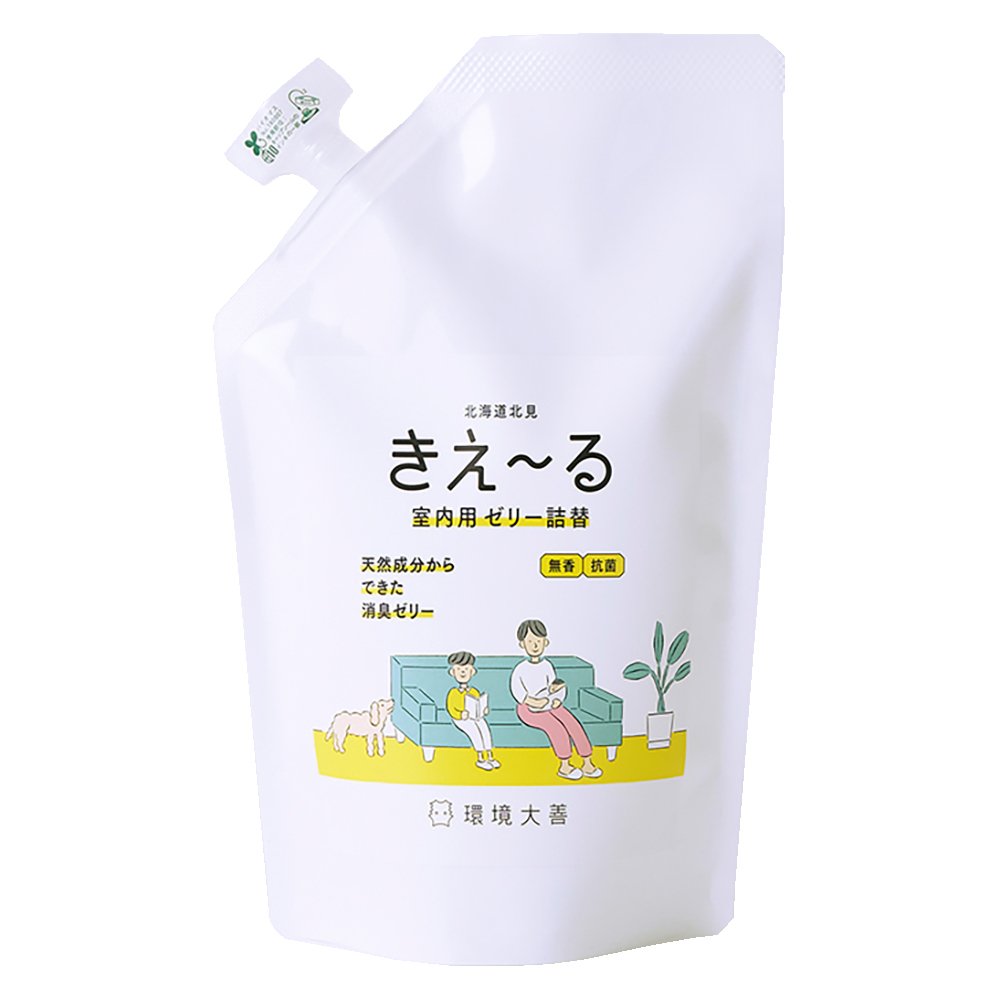 環境大善 きえ～るH 室内用 ゼリータイプ 無香 詰替 480g 中央物産 株式会社 問屋・仕入れ・卸・卸売の専門【仕入れならNETSEA】