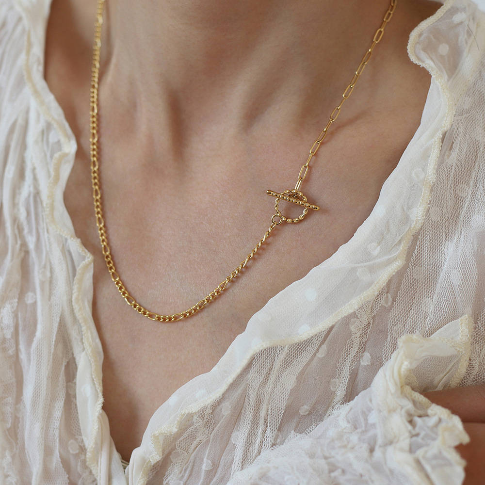 ステンレスネックレス アクセサリー 金属アレルギー対応 INS デザイン 18Kコーティング | 卸売・ 問屋・仕入れの専門サイト【NETSEA】