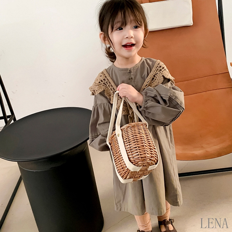 2023新作 春秋 韓国風子供服 キッズ 女の子 長袖 ワンピース 7-15 LENA 問屋・仕入れ・卸・卸売の専門【仕入れならNETSEA】