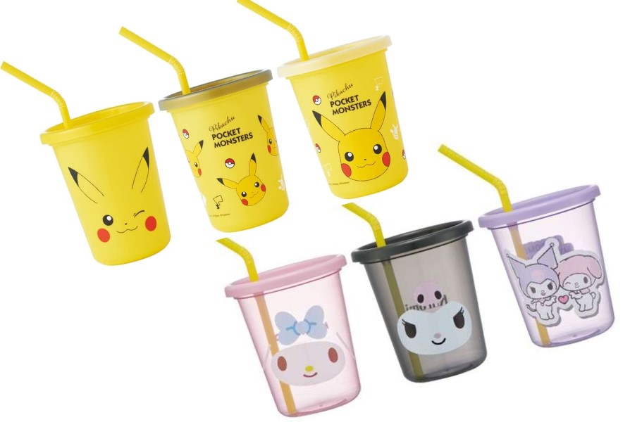 ポケモン サンリオ ストロー付きタンブラー3個セット スーパーPコ 問屋・仕入れ・卸・卸売の専門【仕入れならNETSEA】