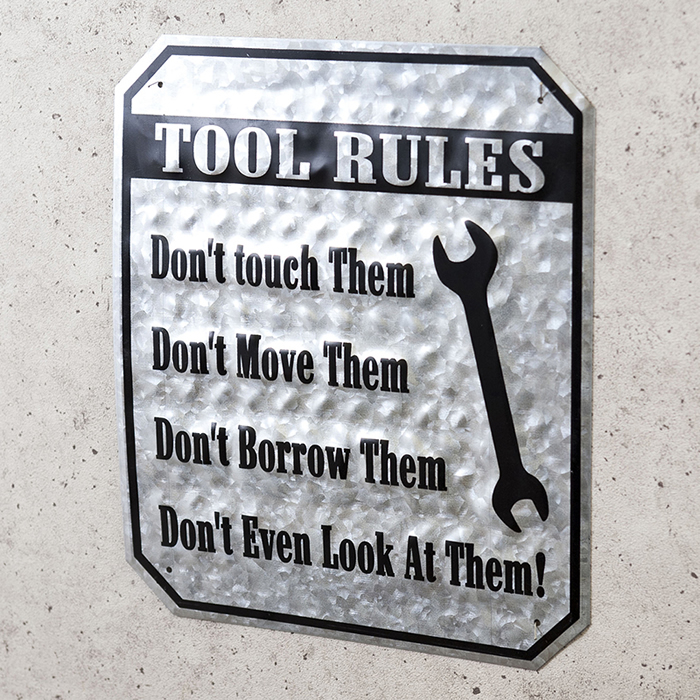 アメリカン・クラシック エンボスティンプレート ★TOOL RULES★ 秋月貿易 株式会社 | 卸売・ 問屋・仕入れの専門サイト【NETSEA】