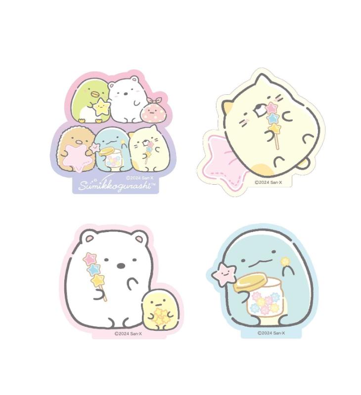 すみっコぐらし モバイルステッカー(4枚セット) 星空さんぽ SMK-187B 株式会社フジキン 問屋・仕入れ・卸・卸売の専門【仕入れならNETSEA】