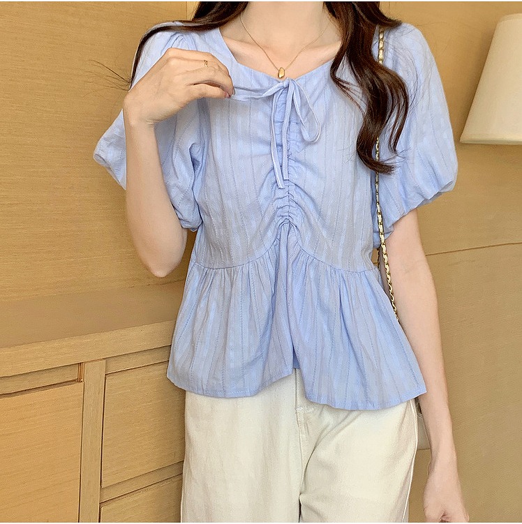 【大きいサイズL-4XL】【春夏新作】ファッショントップス♪ホワイト/ブルー2色展開 | 卸売・ 問屋・仕入れの専門サイト【NETSEA】