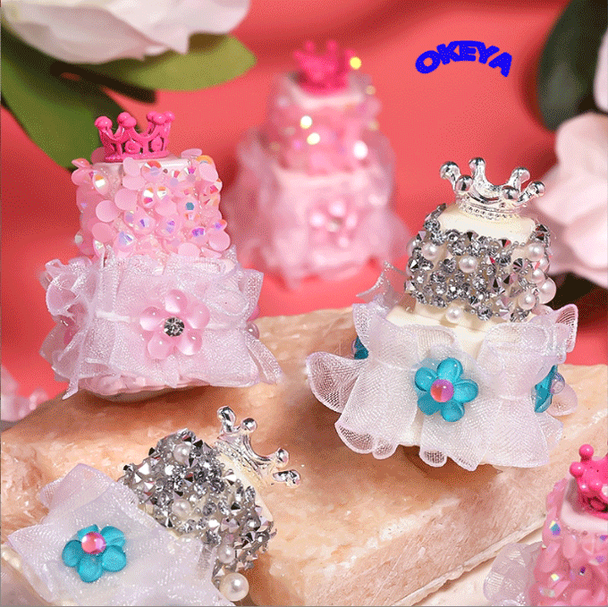 デコパーツ DIY ケーキ型 ビーズパーツ デコ素材 手芸 チェーンパーツ DIYパーツ 可愛い 個人事業主 OKEYA 問屋・仕入れ・卸 ...