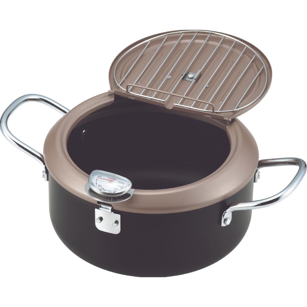 タマハシ 天ぷら鍋 20cm バット蓋付き IH ガス火対応 食彩亭 中山福 株式会社 問屋・仕入れ・卸・卸売の専門【仕入れならNETSEA】