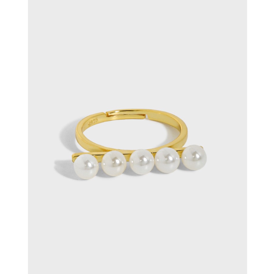 S925 パール5連リング UP to YOU 問屋・仕入れ・卸・卸売の専門【仕入れならNETSEA】