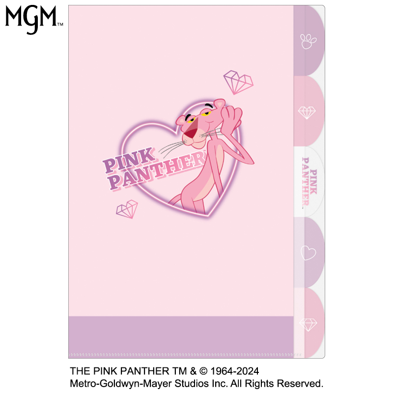 2024AW 先行予約 ピンクパンサー 5インデックスクリアファイル Paddy’s Market (パディスマーケット) 問屋・仕入れ・卸・卸売の専門【仕入れならNETSEA】