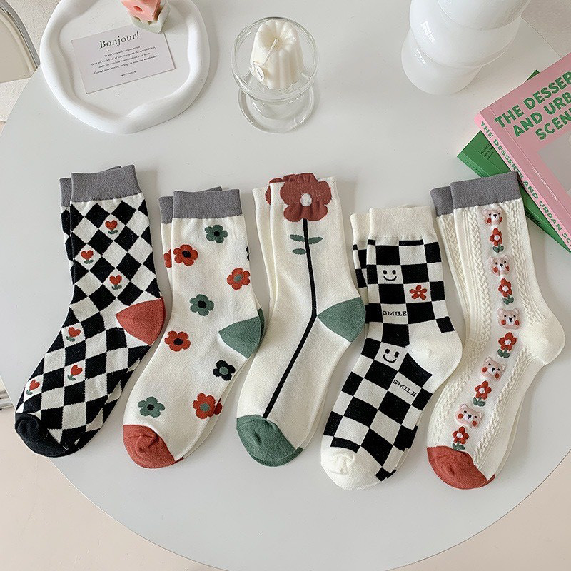 ☆新作☆綿☆日系ソックス・おしゃれ・大人・ストッキング・靴下・女の子 5色 株式会社 aiya 問屋・仕入れ・卸・卸売の専門【仕入れならNETSEA】