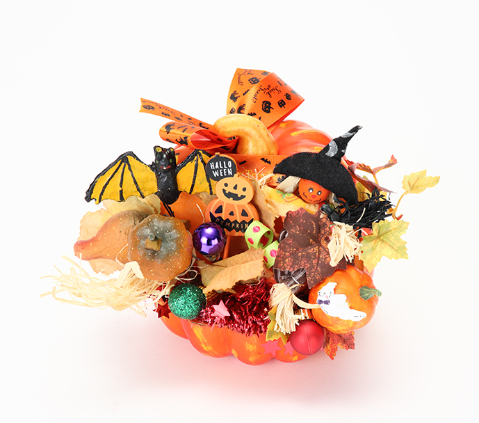 DXパンプキンアレンジ（小） 雑貨のFULTAC（フルタック） 問屋・仕入れ・卸・卸売の専門【仕入れならNETSEA】