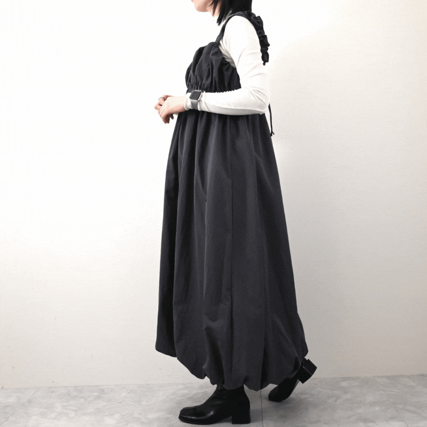 【2024新作】T/Nタフタ ショルダーフリル バルーンワンピース(32058) 株式会社 ゼノンインターナショナル 問屋・仕入れ・卸・卸売の専門【仕入れならNETSEA】