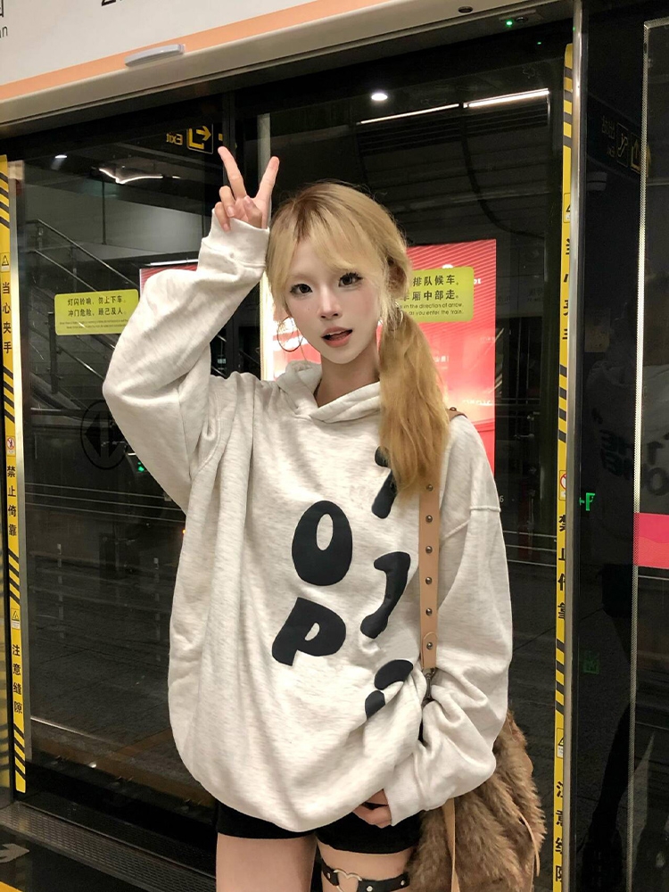 【予約224347】大きいサイズ秋冬新作 韓国風 レディース 長袖 プリント Tシャツ パーカーLL-4L | 卸売・ 問屋・仕入れの専門サイト【NETSEA】