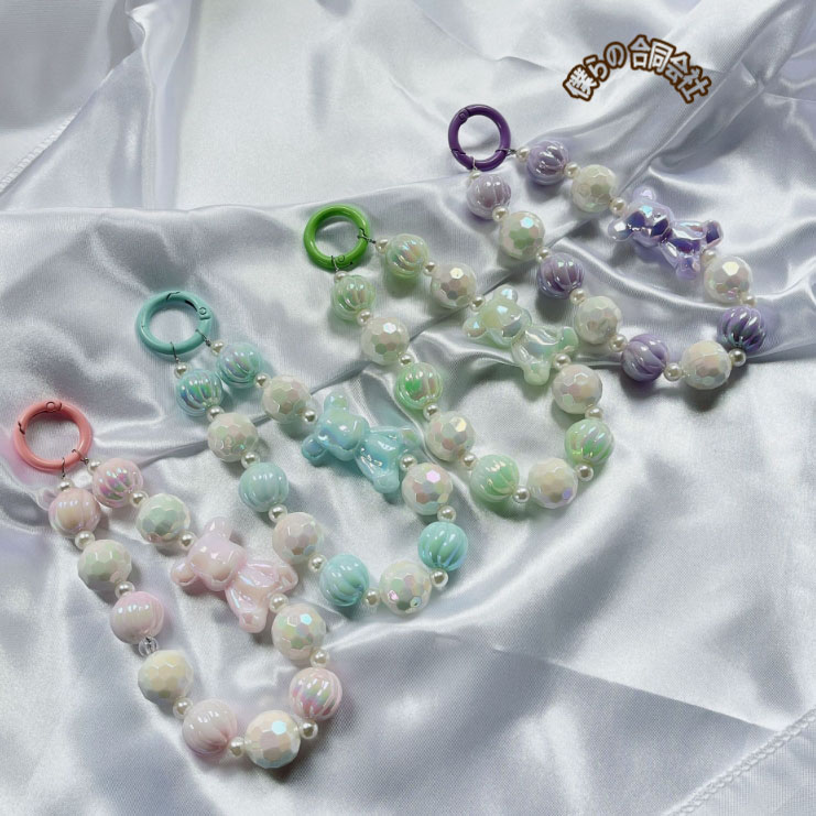 キーホルダーパーツ バックチャーム ハンドメイド ボール DIY飾り リング ファション小物 4色展開 | 卸売・ 問屋・仕入れの専門サイト【NETSEA】