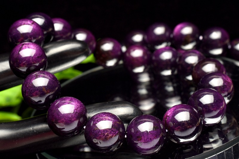 メタリックパープル パープライト(紫石) 9.5mm ブレスレット 1個売り _BG5381-95 | 卸売・ 問屋・仕入れの専門サイト【NETSEA】