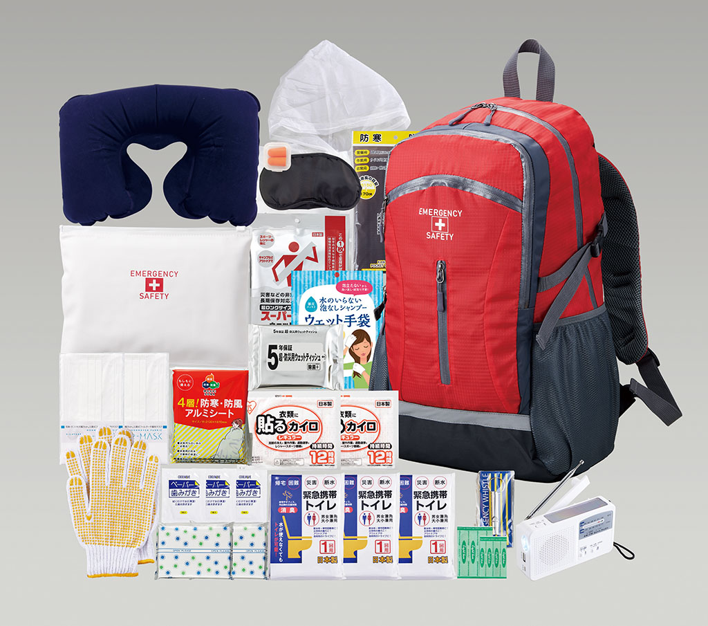 防災リュック避難セット KRH-200G 防災グッズ 簡易トイレ 緊急避難セット ボディタオル | 卸売・ 問屋・仕入れの専門サイト【NETSEA】