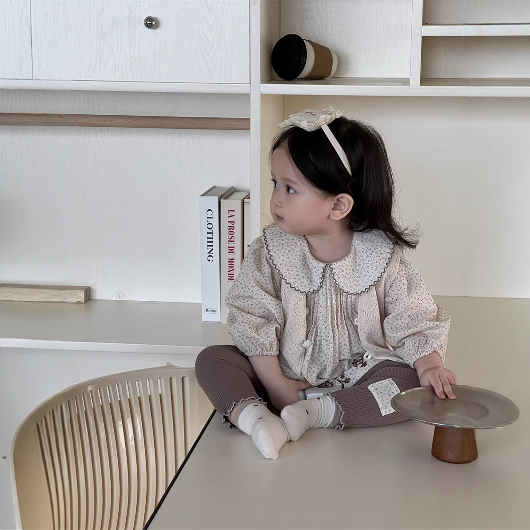 ★BaBy★ 73~100cm ベビーブラウス＋ベスト＋レギンスパンツ セットアップ 韓国ベビー服 | 卸売・ 問屋・仕入れの専門サイト【NETSEA】