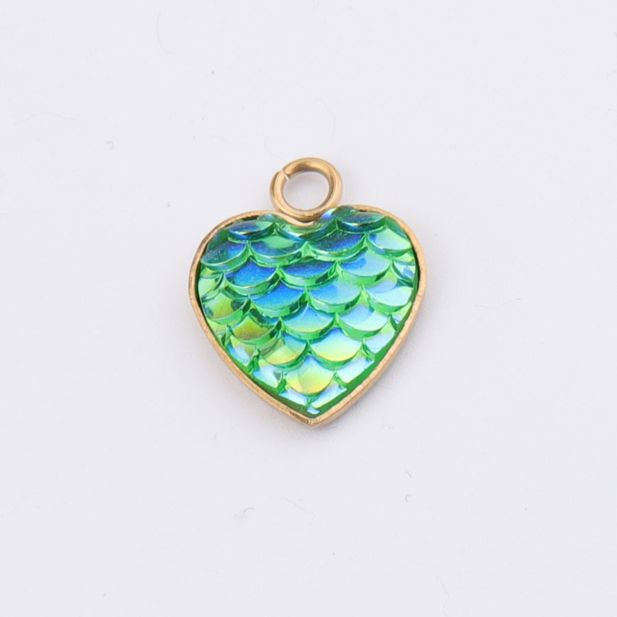 金メッキ ハート型 魚鱗ペンダント DIYアクセサリー 12mm 6 | 卸売・ 問屋・仕入れの専門サイト【NETSEA】