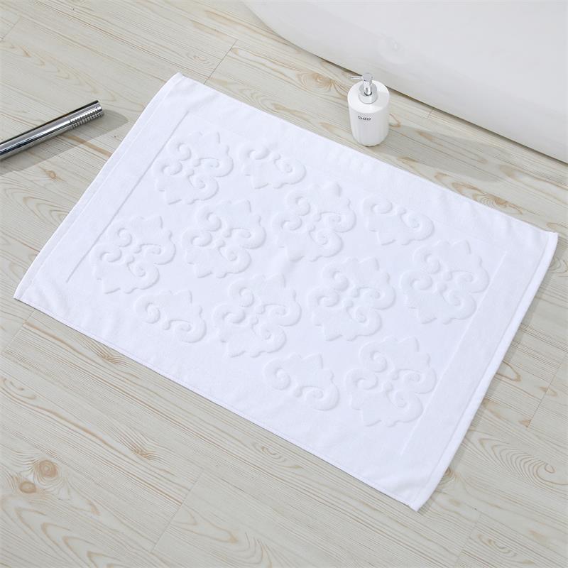ホテル用 吸水・滑り止めコットンバスマット 如意デザイン 50×80cm（300g） | 卸売・ 問屋・仕入れの専門サイト【NETSEA】