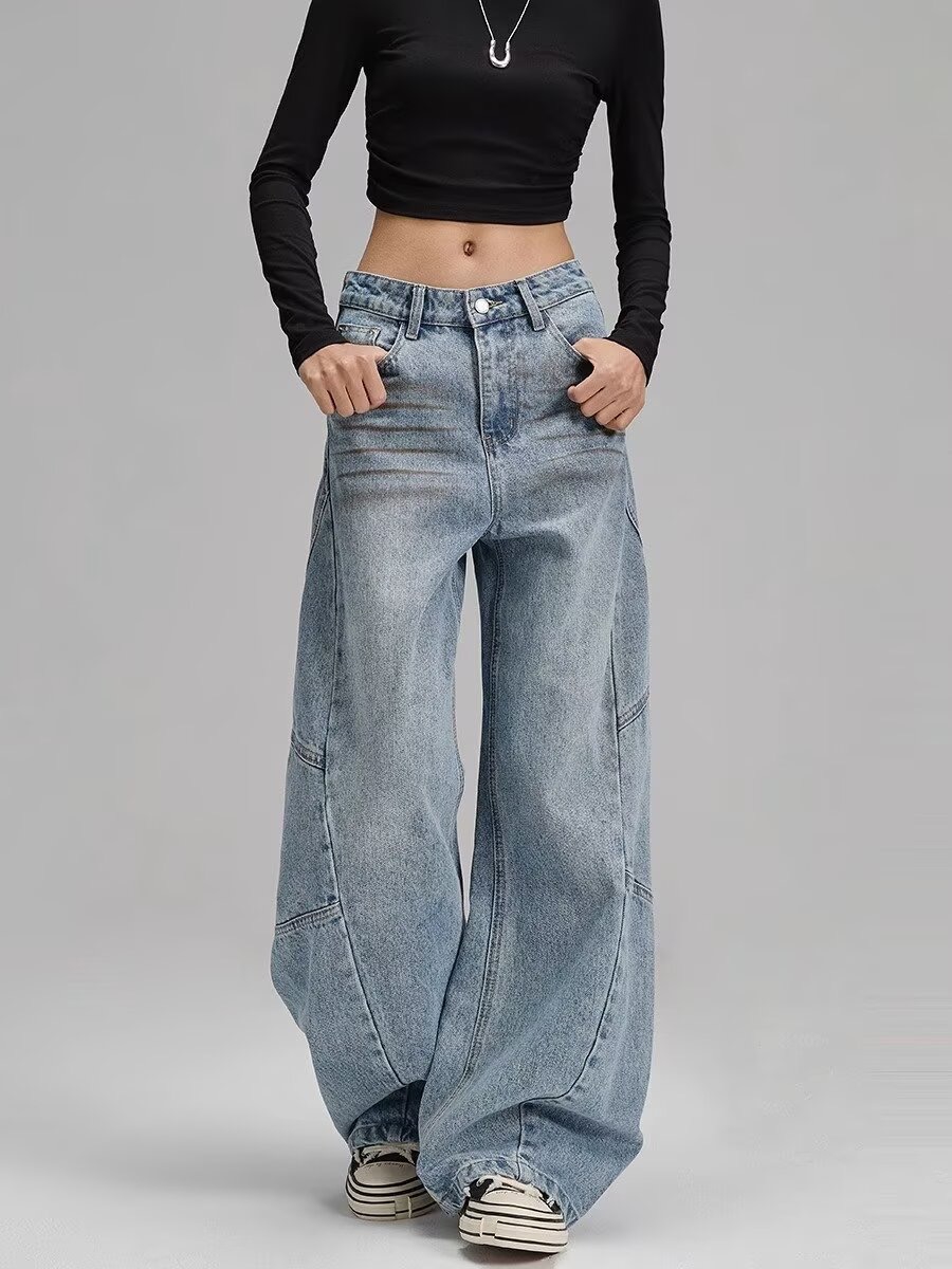 【予約224886】大きいサイズ春夏 韓国 カレッジ風 新しいデザイン カジュアル デニムパンツ S ~4L | 卸売・ 問屋・仕入れの専門サイト【NETSEA】