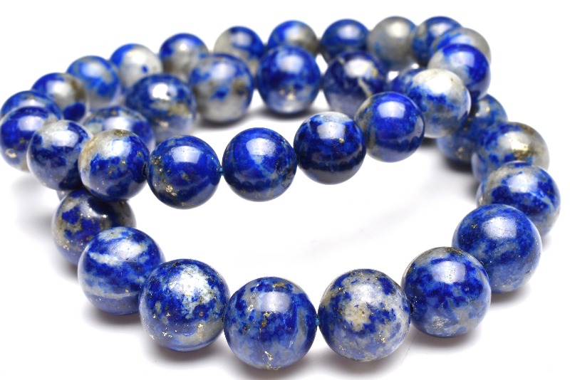天然無着色 スノーフレークラピスラズリ 9.5mm ブレスレット 1個売り _BG5482-95 | 卸売・ 問屋・仕入れの専門サイト【NETSEA】