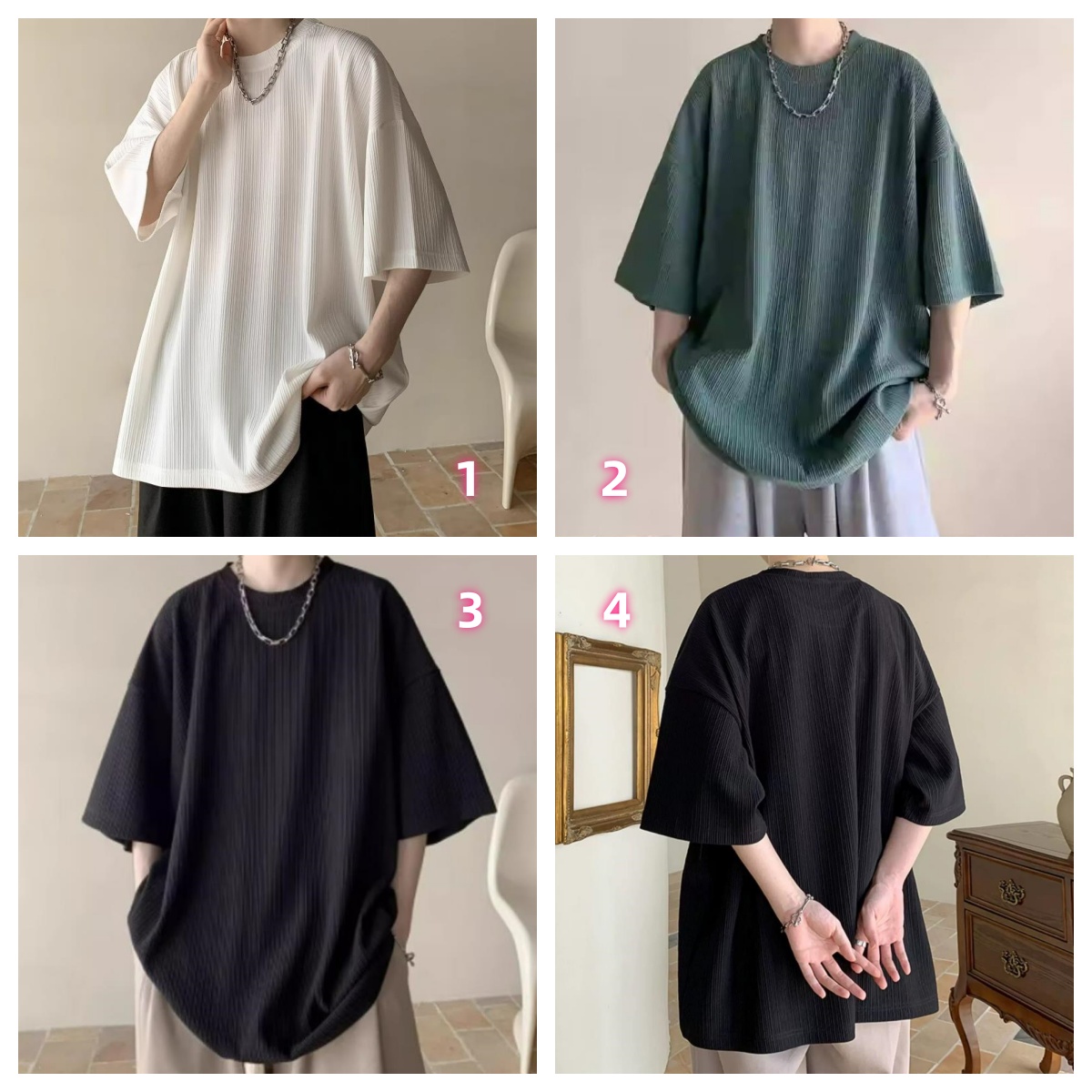 2025春夏新作 メンズ 男 カジュアル 半袖 丸首 無地 トップス Tシャツ インナー M-3XL | 卸売・ 問屋・仕入れの専門サイト【NETSEA】