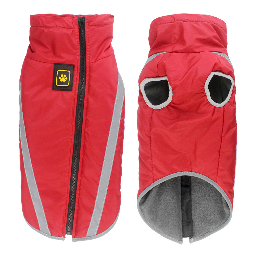 ペット用品 秋冬用 犬服 厚手 防寒 反射素材 大型犬用 レッド XL 3XL 4XL 5XL 6XL | 卸売・ 問屋・仕入れの専門サイト【NETSEA】