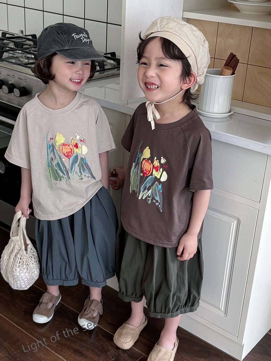2025新作韓国子供服 ベビー服 キッズ 男女兼用 半袖 トップス 3色 80cm-140cm | 卸売・ 問屋・仕入れの専門サイト【NETSEA】