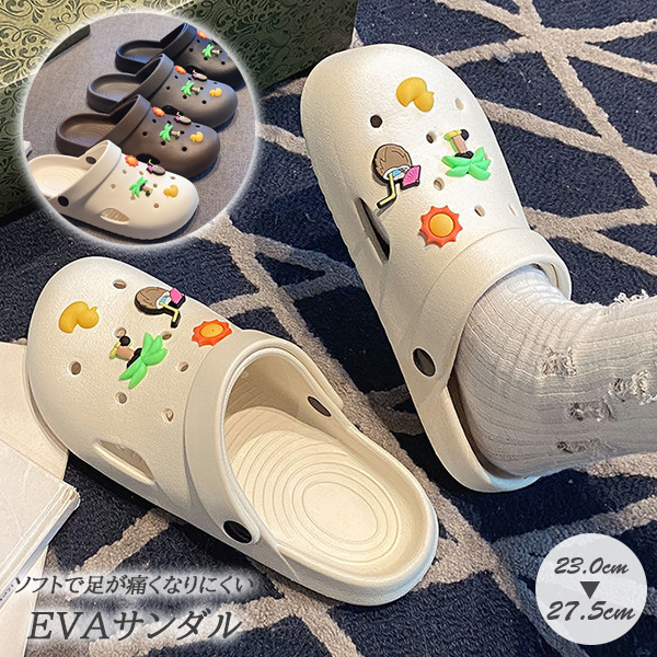 初回送料無料 2025新作 レディース メンズ 男女兼用 クロッグサンダル EVA 2WAY カジュアル 幅広 | 卸売・ 問屋・仕入れの専門サイト【NETSEA】
