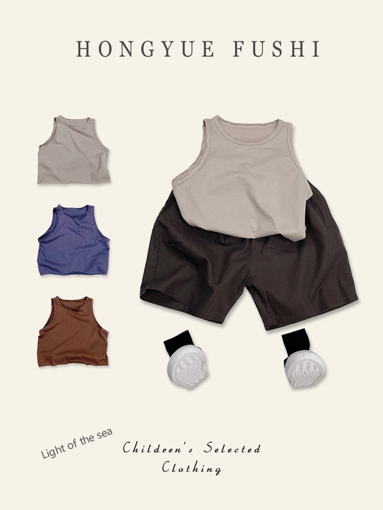 2025新作韓国子供服 ベビー服 キッズ 男の子袖なしトップス 3色 80cm-130cm | 卸売・ 問屋・仕入れの専門サイト【NETSEA】