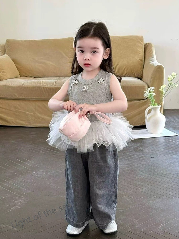 2025新作韓国子供服 ベビー服 キッズ 女の子袖なし トップス+ズボン 分けて販売 80cm-130cm | 卸売・ 問屋・仕入れの専門サイト【NETSEA】