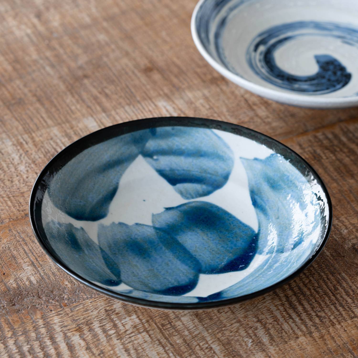 【特価品】22.5cm水彩青麺皿[B品][美濃焼] | 卸売・ 問屋・仕入れの専門サイト【NETSEA】