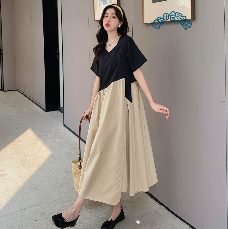 2025年夏新作 レディース服 ワンピース ロングワンピース 切り替え 韓国風 おしゃれ XL#-4XL# | 卸売・ 問屋・仕入れの専門サイト【NETSEA】