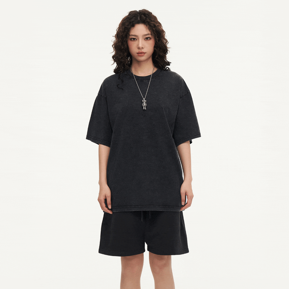 Tシャツレディース Tシャツ男 ウォッシュTシャツ半袖 OEM注文対応 DTG印刷 1枚から注文可能 | 卸売・ 問屋・仕入れの専門サイト【NETSEA】