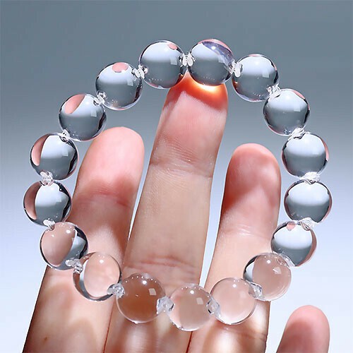 無色透明 約12mm内径17.5cm 泡泡水晶 天然水晶 Quartz ブレスレット【鑑別書付き】 | 卸売・ 問屋・仕入れの専門サイト【NETSEA】