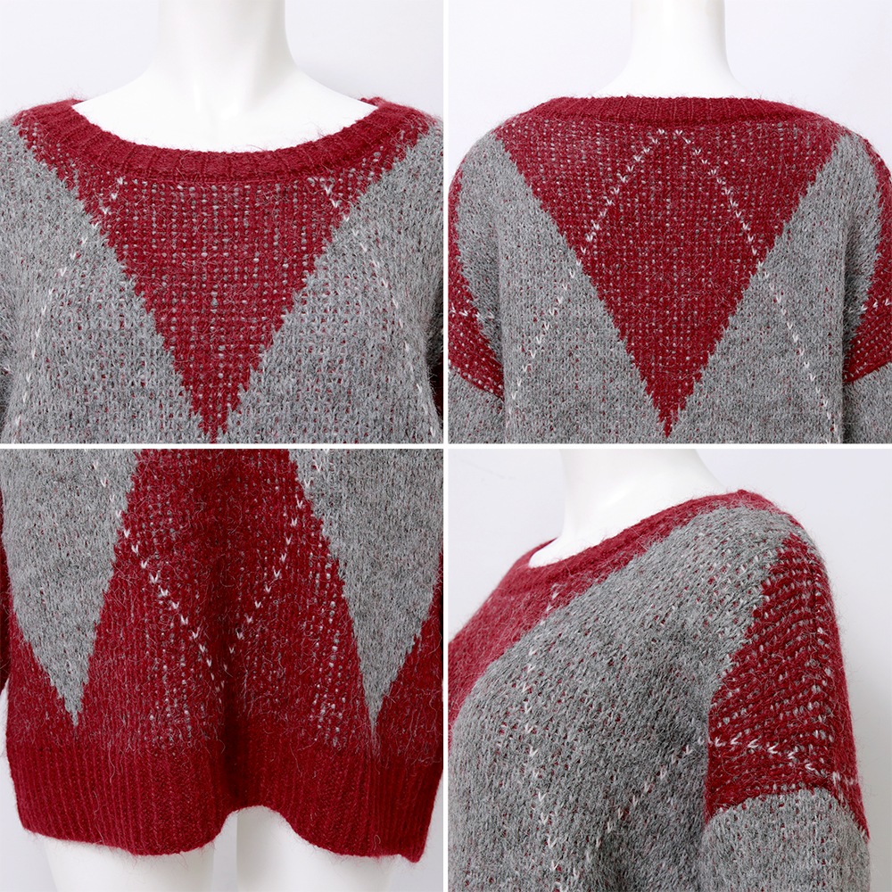 【2025新作商品♪】アーガイル柄MIXニットトップス | 卸売・ 問屋・仕入れの専門サイト【NETSEA】