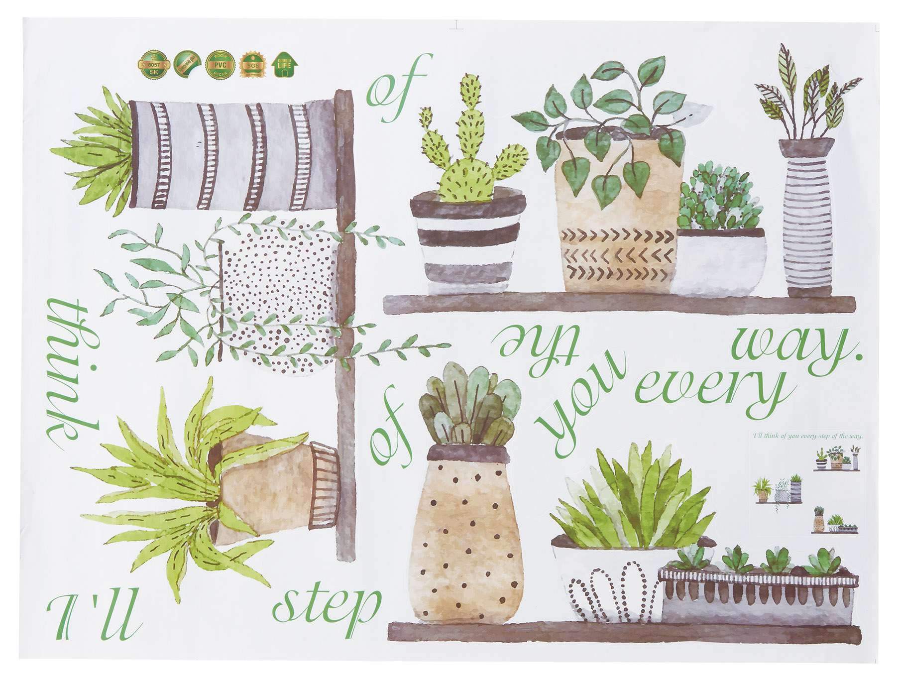 MNK：ウォールステッカー（グリーン）45×60cm 株式会社 NKT | 卸売・ 問屋・仕入れの専門サイト【NETSEA】