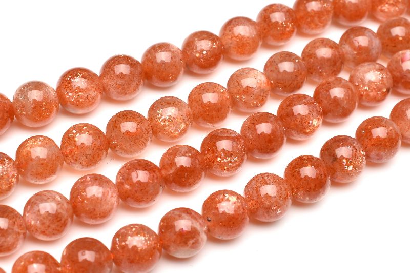 AA＋ マイカサンストーン 10mm 1連（約38cm）_R5964-10 | 卸売・ 問屋・仕入れの専門サイト【NETSEA】