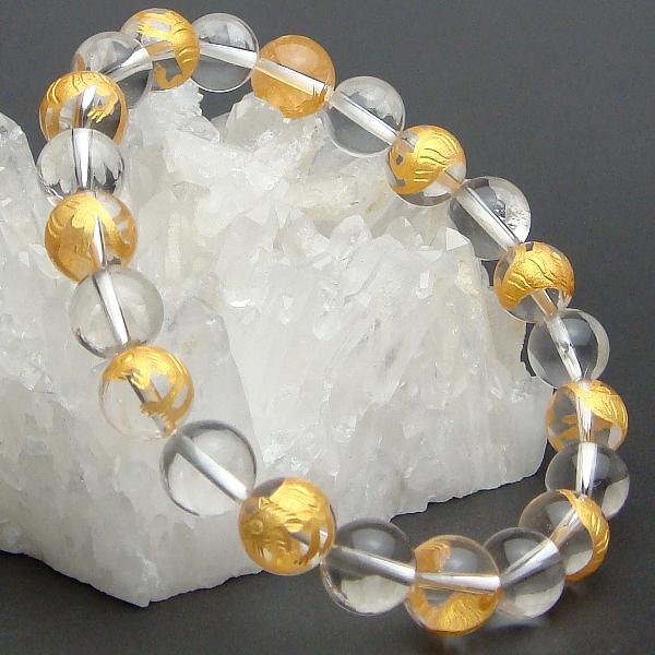 【パワーストーン】AA級水晶金虎彫りコンビブレスレット10mm 開運＆風水＆天然石パワーストーンの廣友（こうゆう） | 卸売・ 問屋・仕入れの専門サイト【NETSEA】