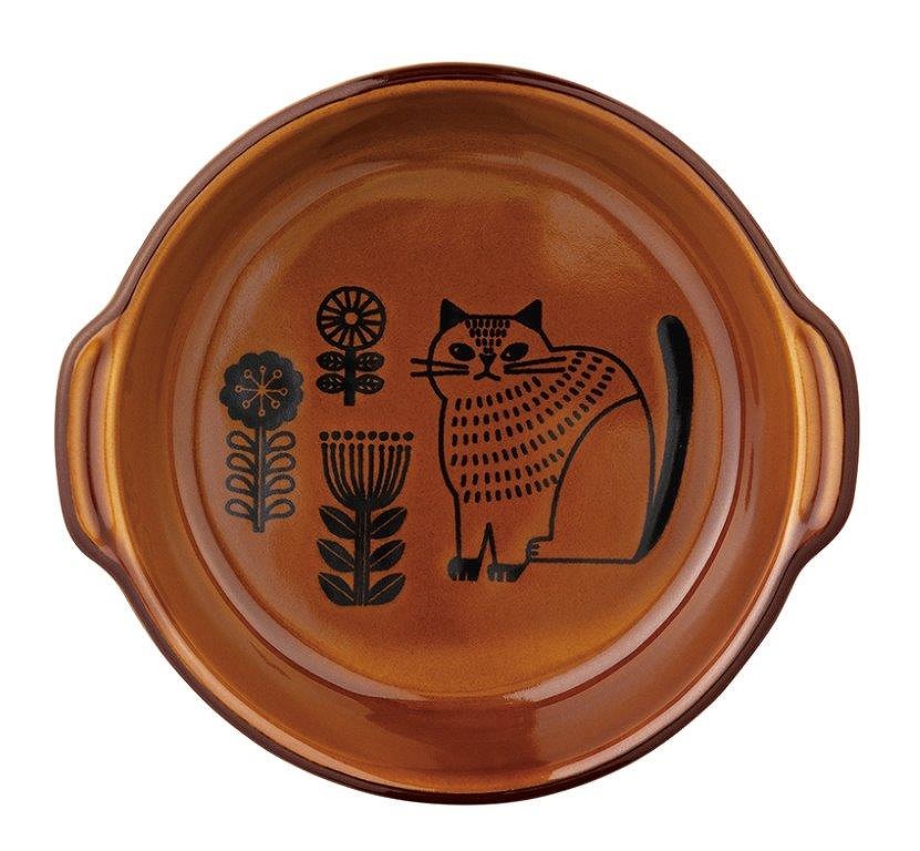 TW-86433 グラタン皿 丸 アメ fika 雑貨のFULTAC（フルタック） 問屋・仕入れ・卸・卸売の専門【仕入れならNETSEA】