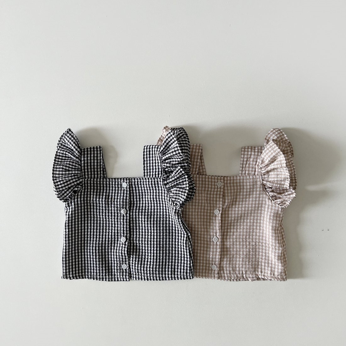 2023夏新作 ベビー服 女の子 チェック柄 セットアップ ベスト ショートパンツ 2点セット 子供服 CHIC KIDS 問屋・仕入れ・卸・卸売の専門【仕入れならNETSEA】