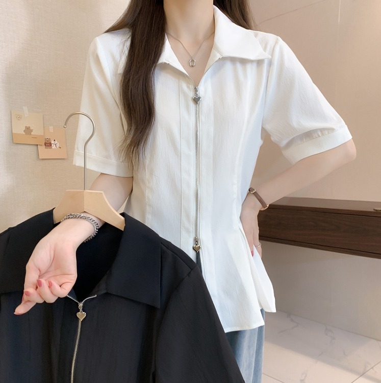 【大きいサイズL-4XL】【春夏新作】ファッショントップス♪ホワイト/ブラック2色展開 株式会社 スリー・ストンズ レディース 問屋・仕入れ・卸・卸売の専門【仕入れならNETSEA】