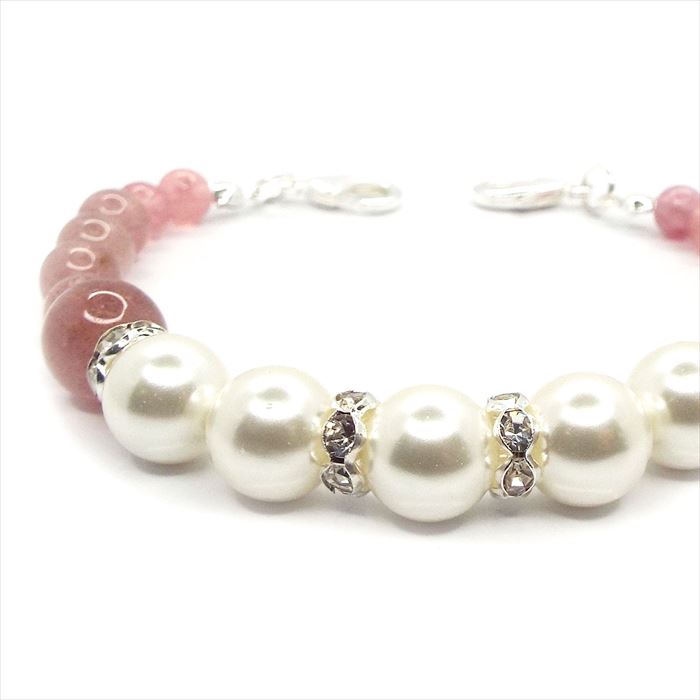 天然石 羽織紐 和装小物 着付け小物 苺水晶 ストロベリー シェルパール 《SION 天然石 パワーストーン》 | 卸売・ 問屋・仕入れの専門サイト【NETSEA】