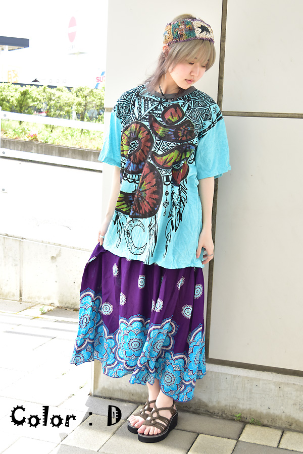 エスニック柄スカート レーヨン スカート バリブラン アジアン 夏 カワイイ 2way フェス ワンピース バリブラン 株式会社 問屋・仕入れ・卸・卸売の専門【仕入れならNETSEA】