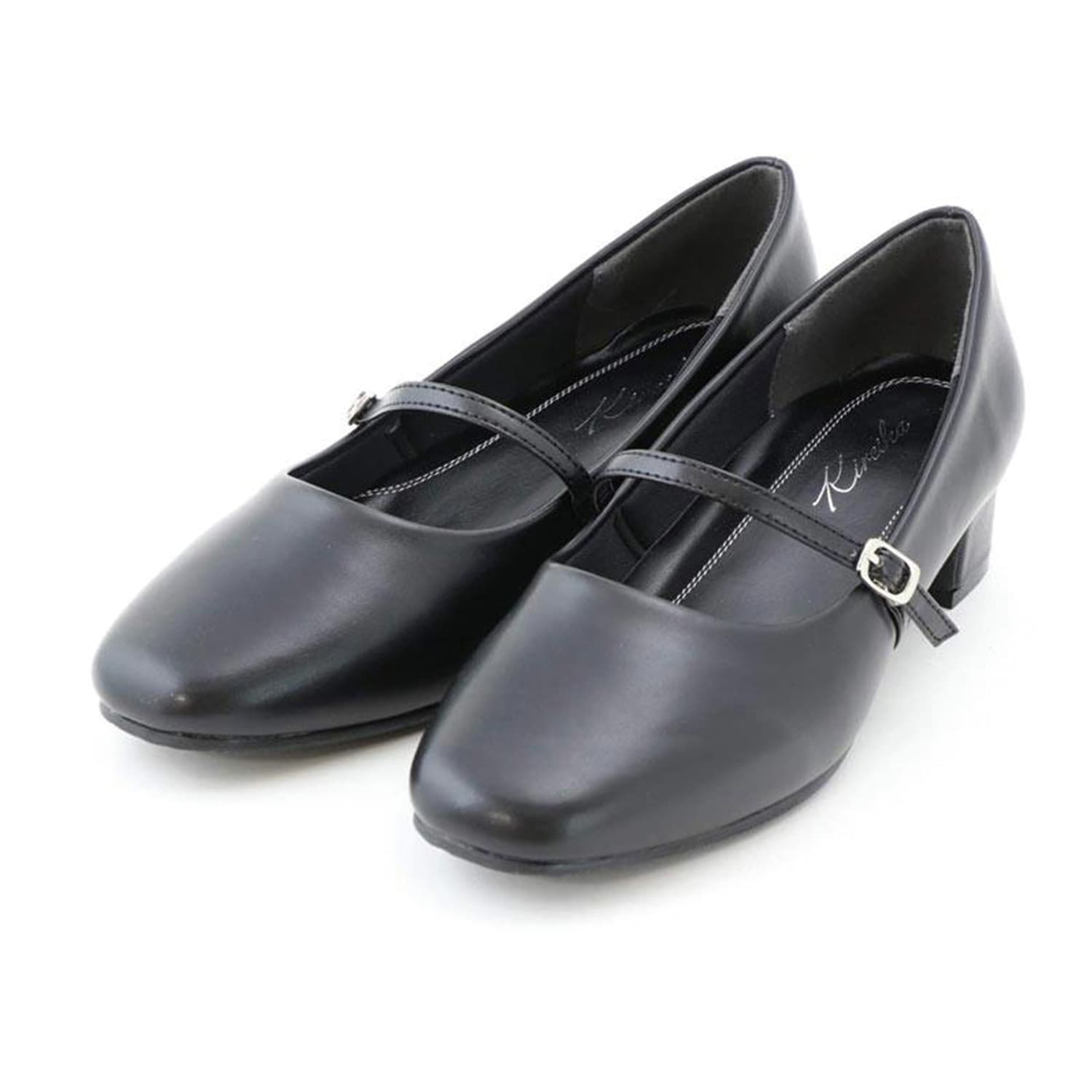 レディース 婦人 ストラップパンプス KR7001 スクエアトゥ 3.5cm 冠婚葬祭 ビジネス 幅広 南九州月星株式会社 問屋・仕入れ・卸・卸売の専門【仕入れならNETSEA】