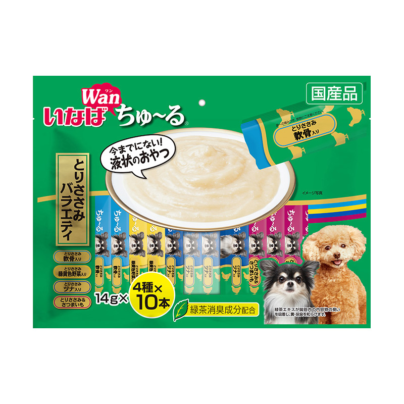 [いなばペットフード]いなば Wanちゅ～る とりささみバラエティ 14g×40本 | 卸売・ 問屋・仕入れの専門サイト【NETSEA】